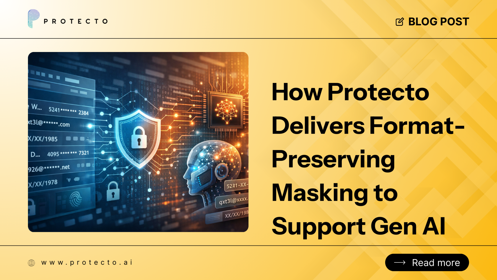 How Protecto Delivers Format Preserving Masking For PHI/PII
